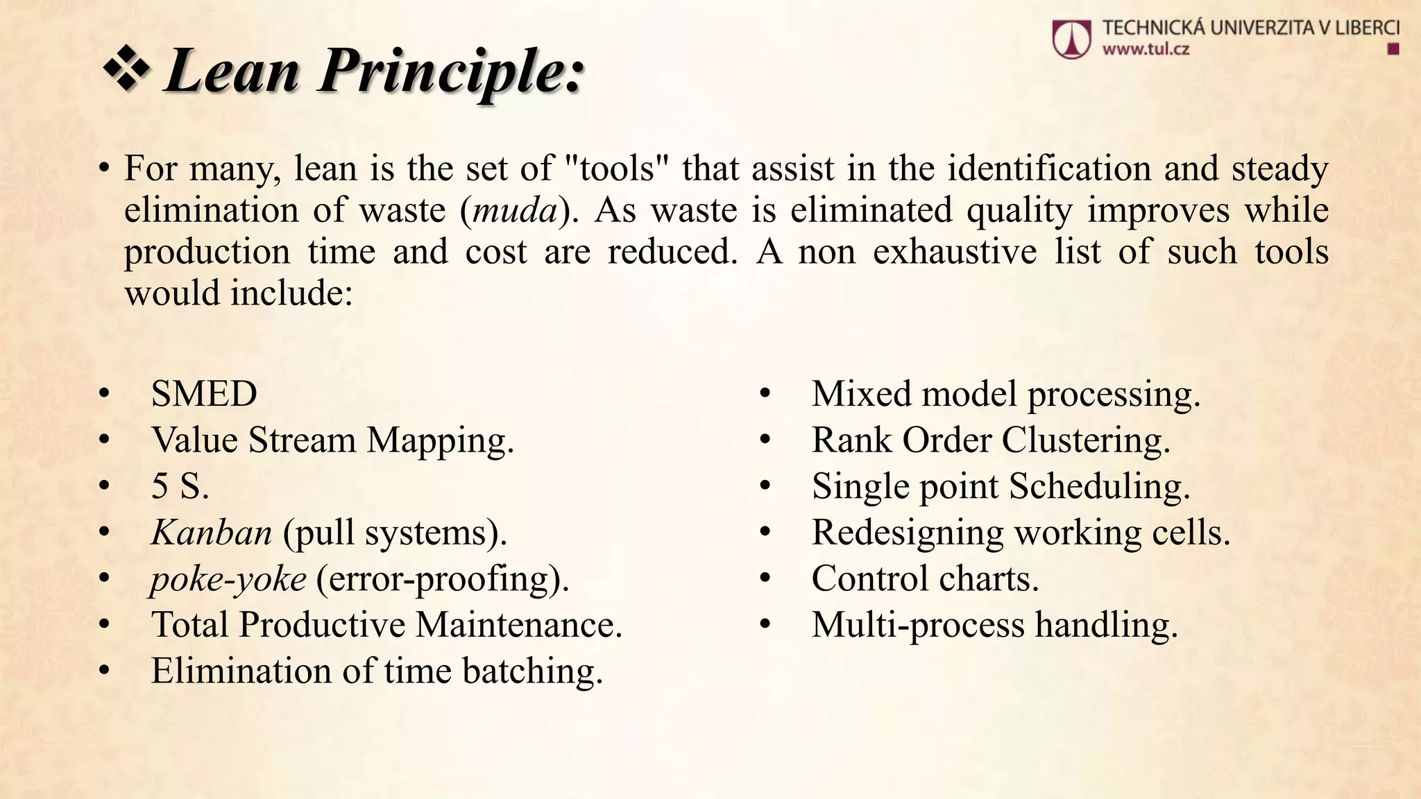 Process planning SMED and VSM: Single minute exchange of die and Value ...
