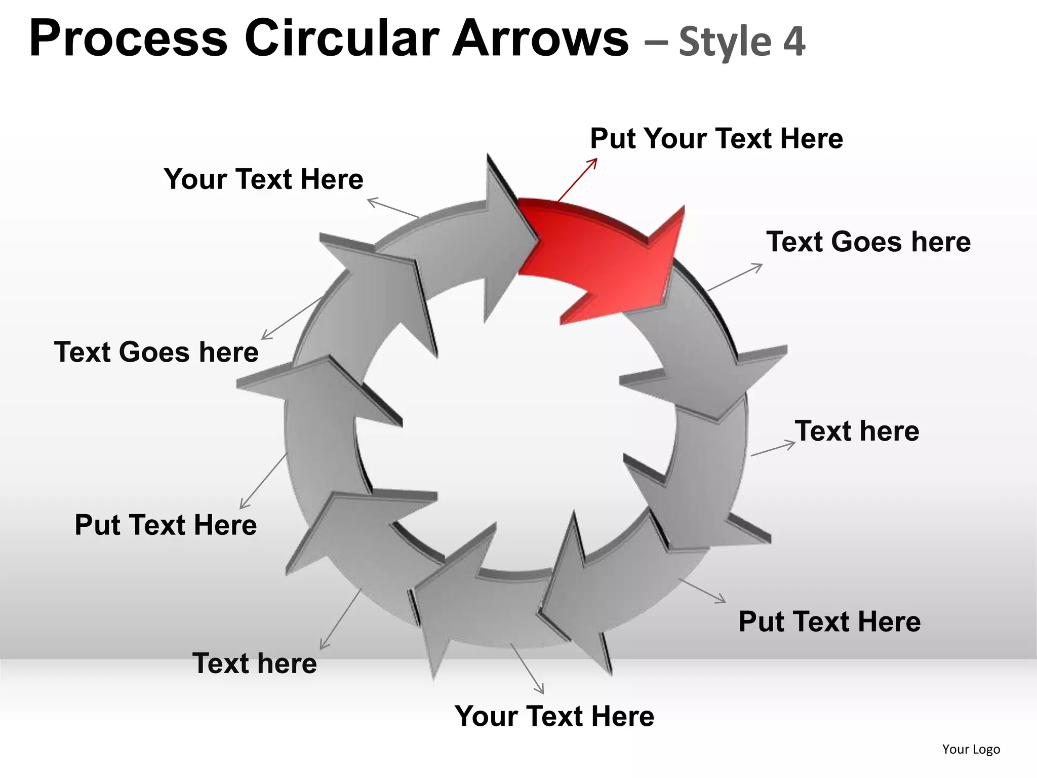 Process planning steps smart arts circular arrows 4 powerpoint ...