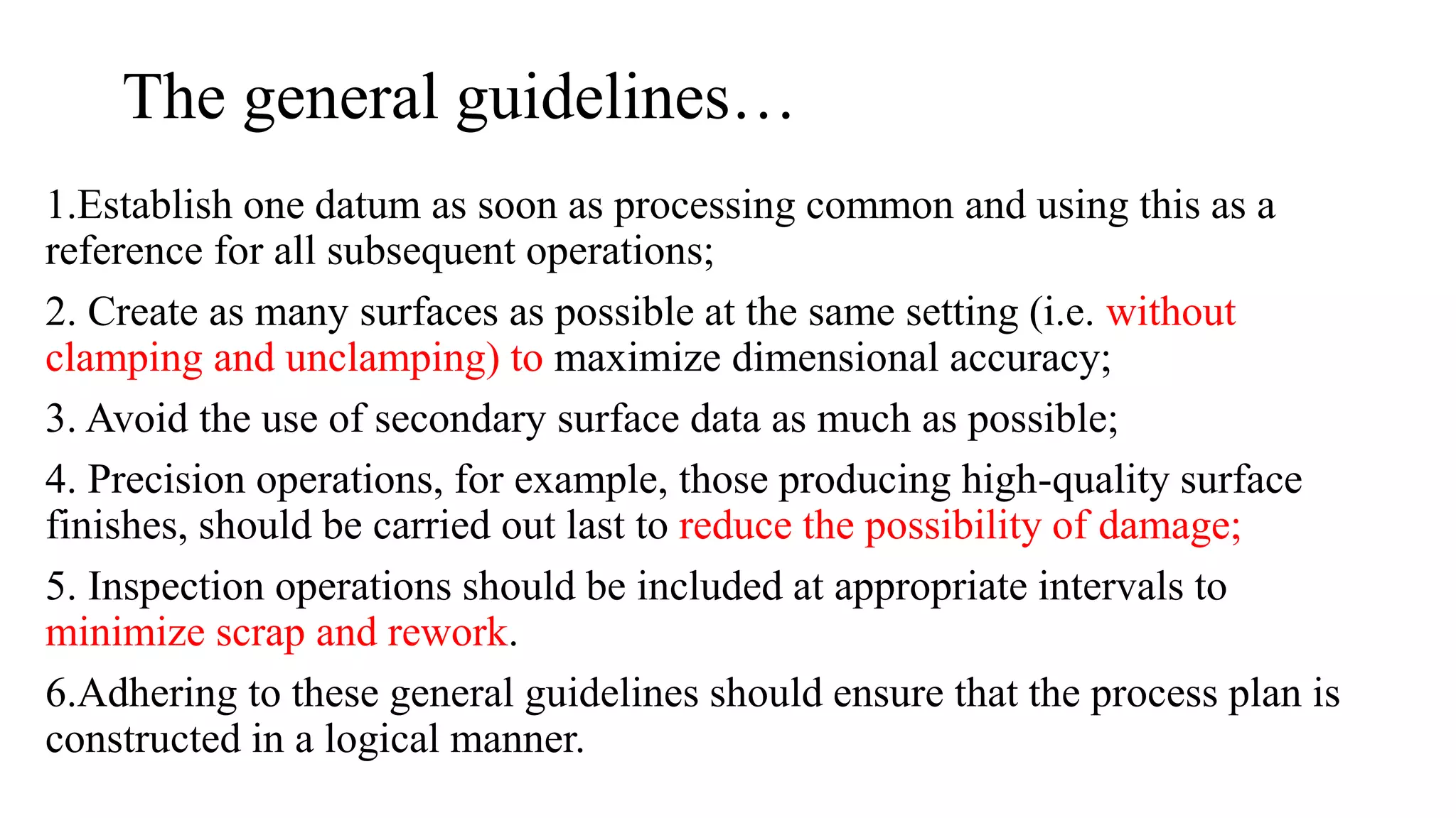 Process planning unit two | PPTX