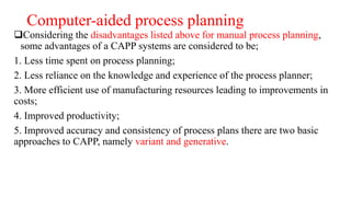 Process planning unit two | PPTX
