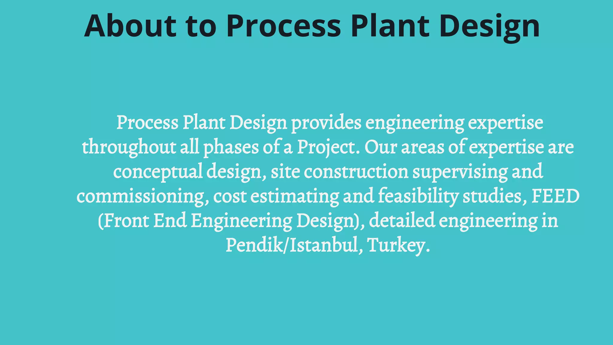 Process plant design | PPSX
