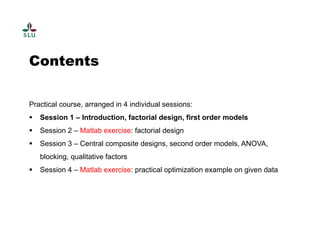 S1 - Process product optimization using design experiments and response surface methodolgy | PDF