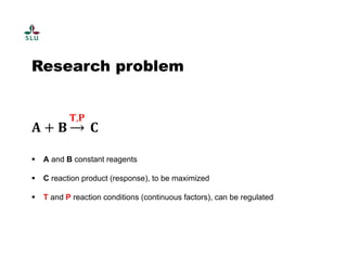 S1 - Process product optimization using design experiments and response surface methodolgy | PDF