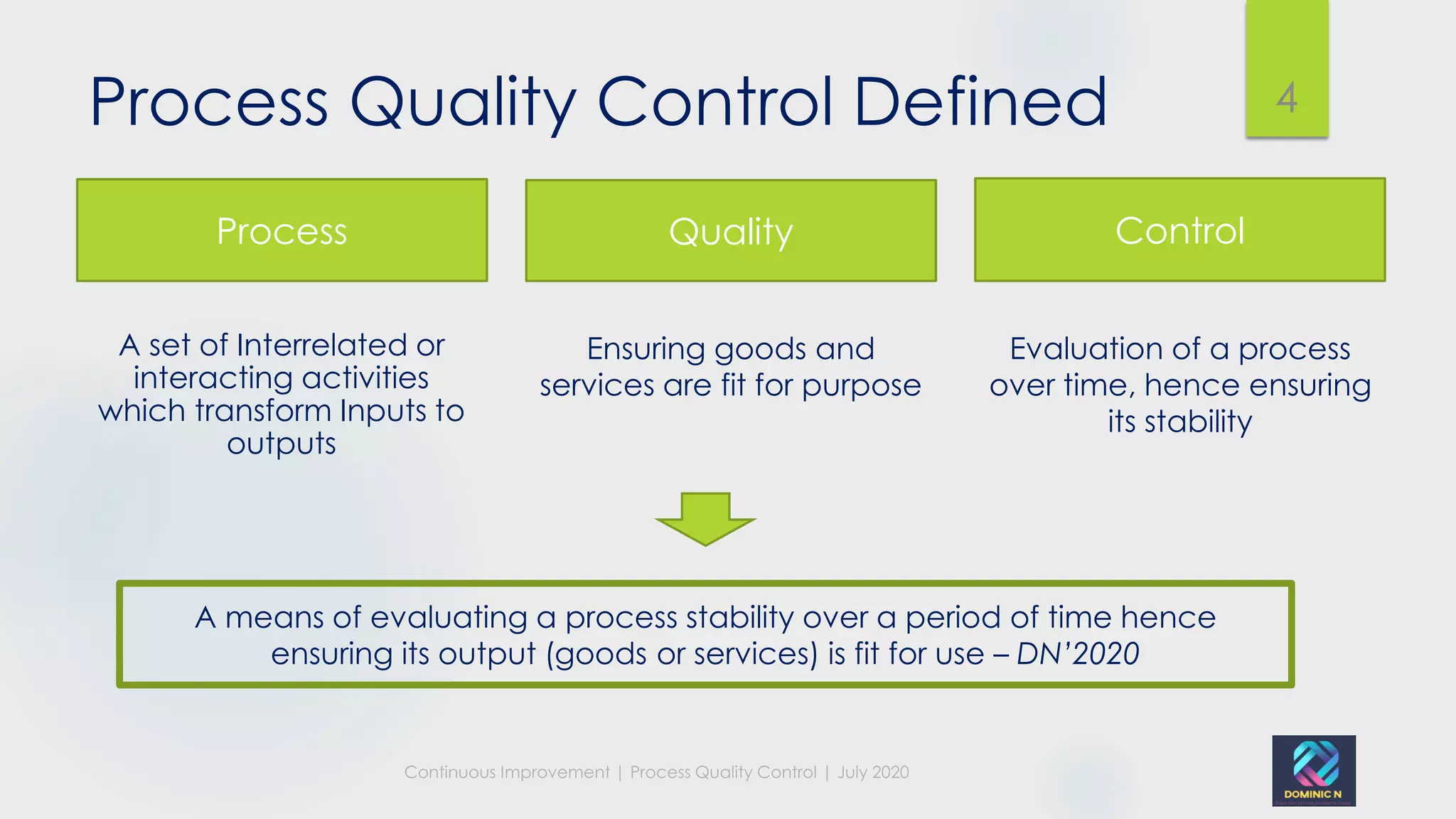 Process Quality Control Training | PDF