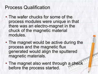 Process Qualification Optimization | PPT