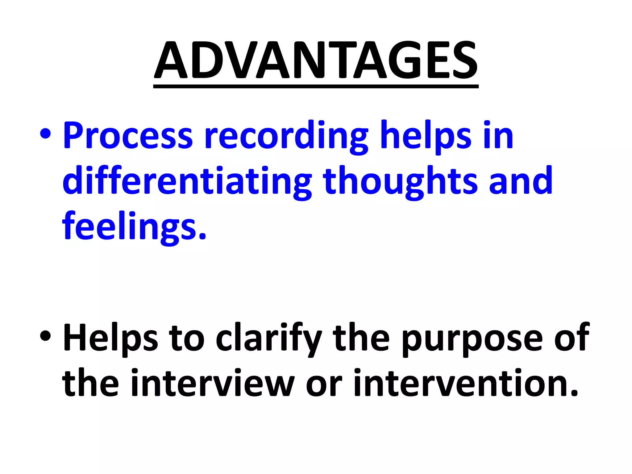 Process Recording | PPTX