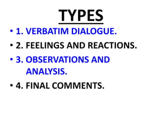 Process Recording | PPTX