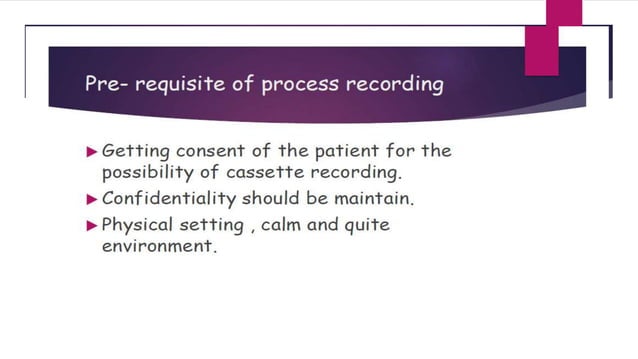 Process recording | PPTX