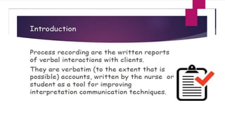 Process recording | PPT