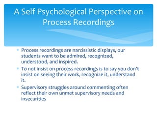 Process recording workshop | PPT