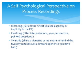 Process recording workshop | PPT