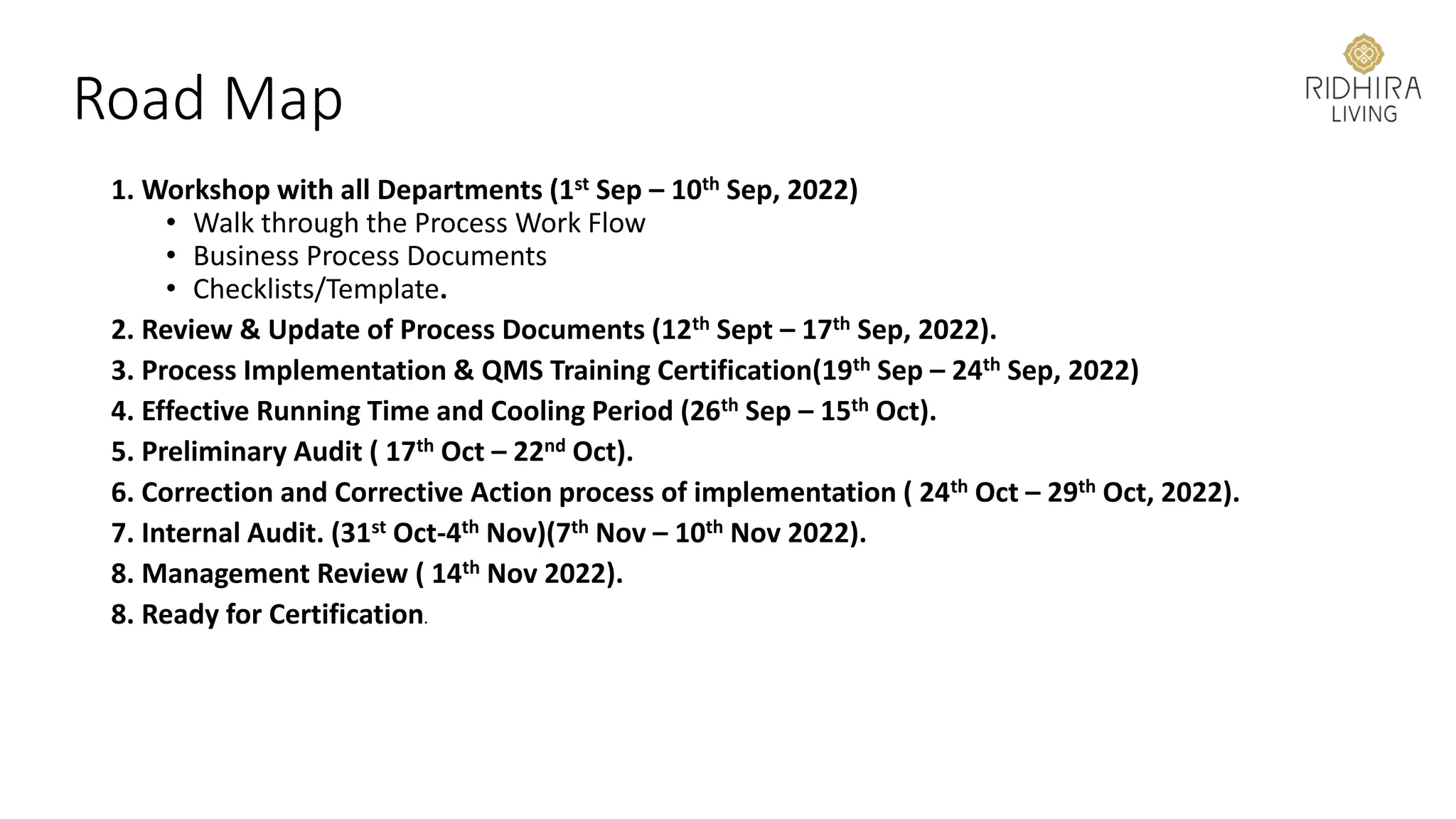 Process Role Out Plan and ISO 9001 Certification -R.pptx