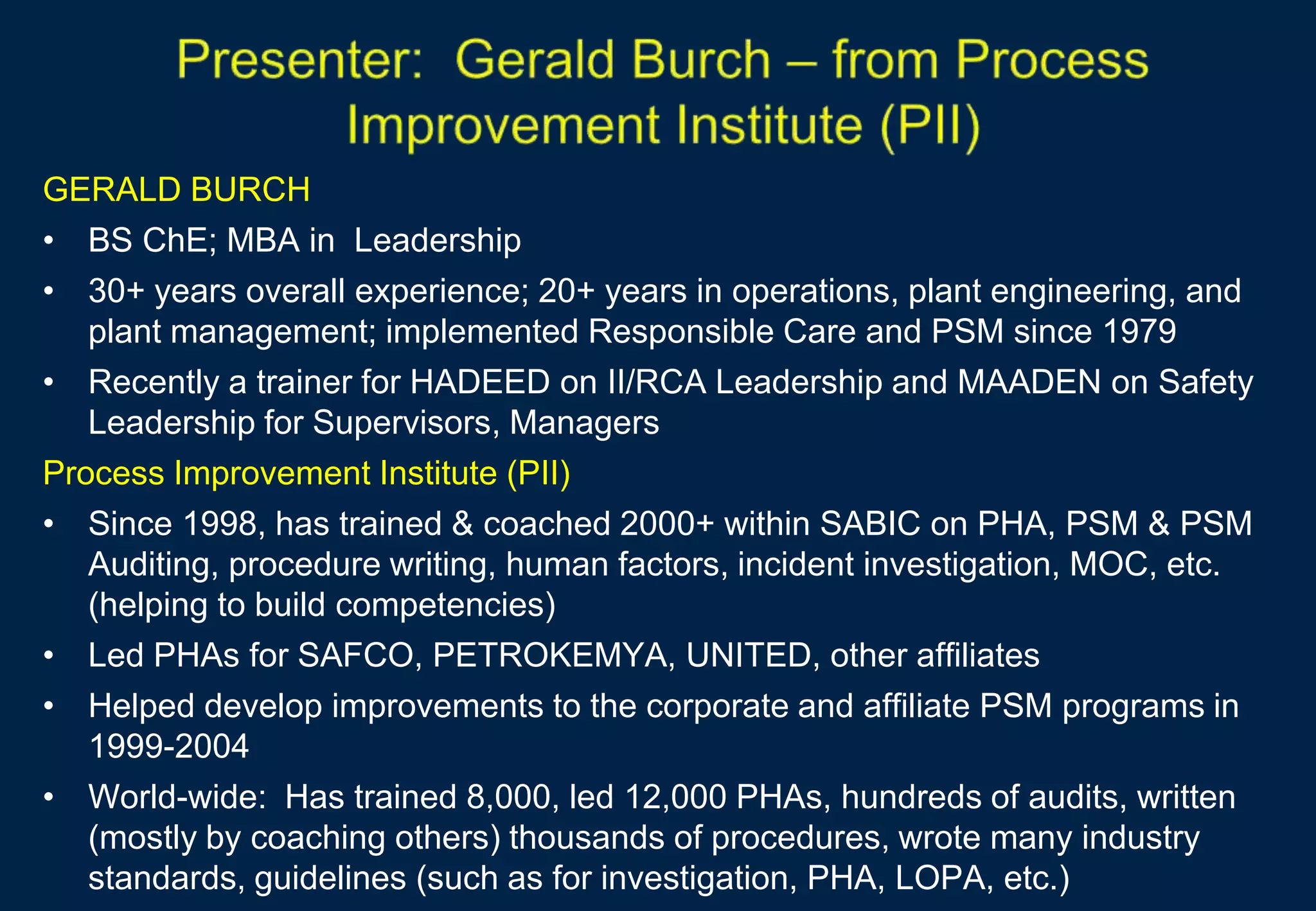 Process Safety Competency rev 5 | PPTX