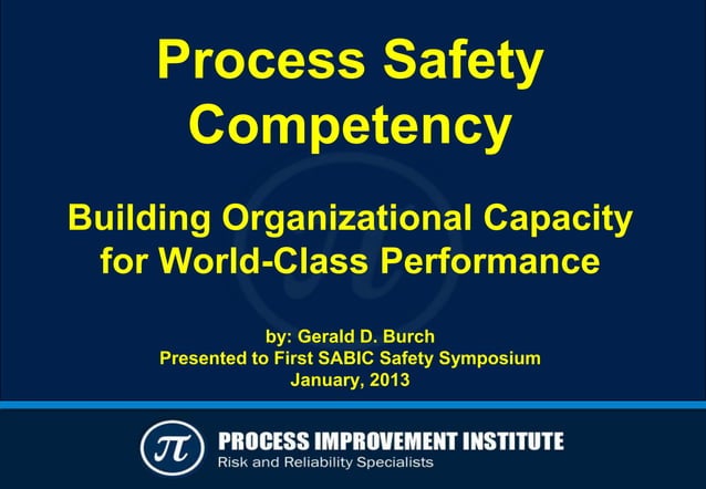 Process Safety Competency rev 5 | PPTX | Resume Writing and Advice ...