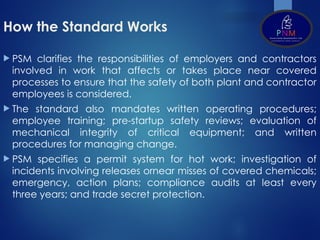Process Safety Management Powerpoint ppr | PPTX