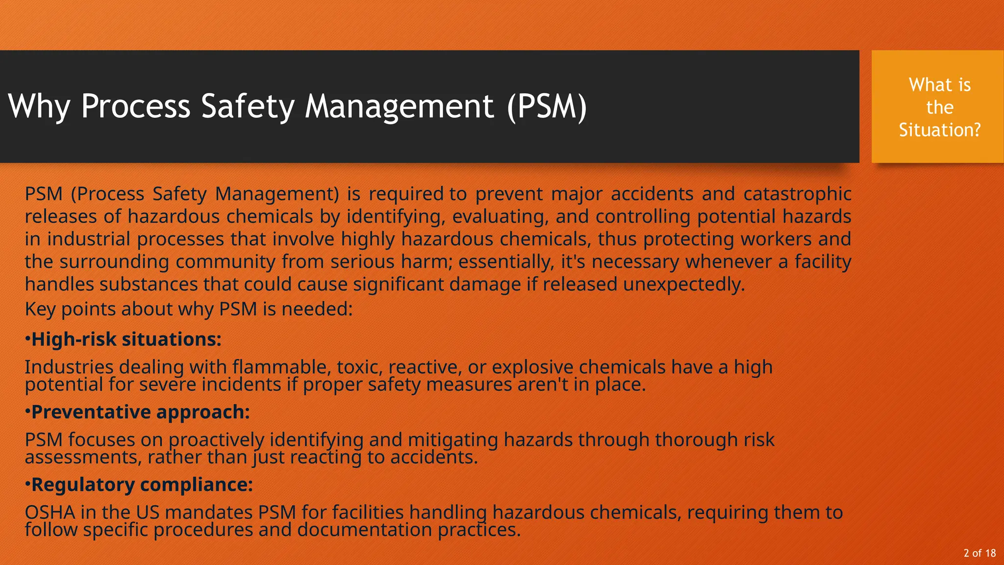 Process Safety Management (PSM) How to do? (For Pharmaceutical and ...