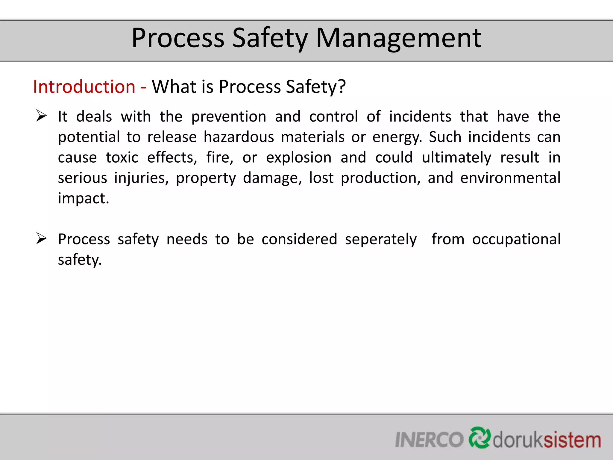 Process safety managment | PPTX