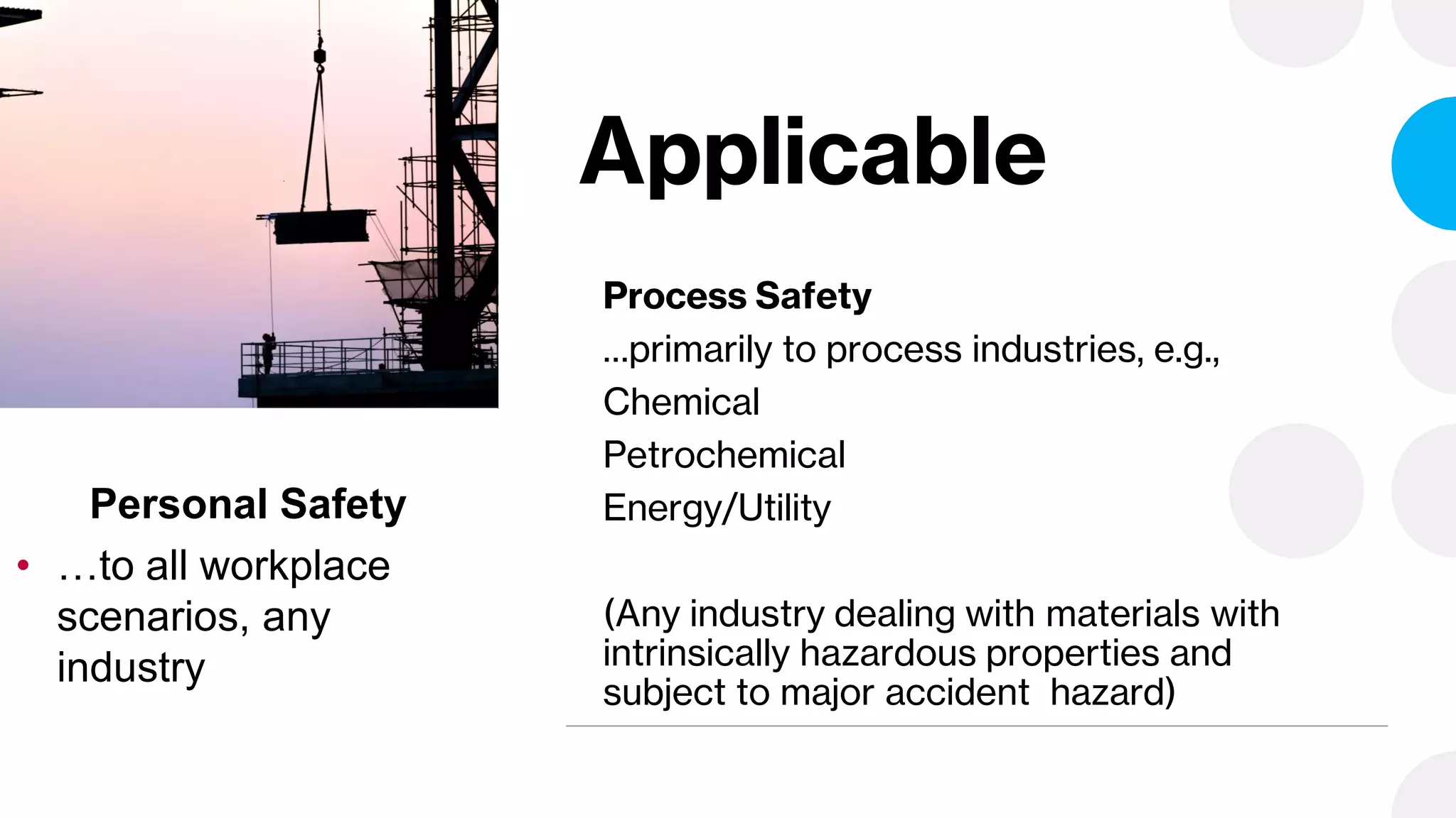 Process Safety Vs Personal Safety | Process Safety | Personal Safety ...
