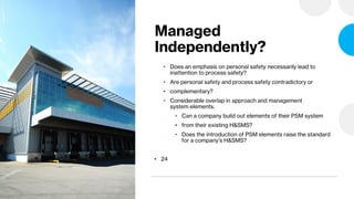 Process Safety Vs Personal Safety | Process Safety | Personal Safety ...