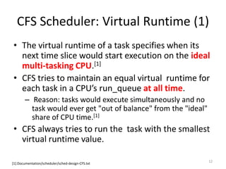 Process Scheduler and Balancer in Linux Kernel | PDF | Operating ...