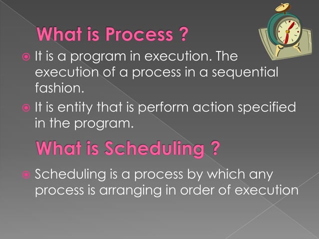 Process scheduling | PPT