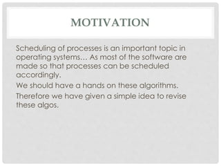 Process scheduling in Light weight weight and Heavy weight processes ...