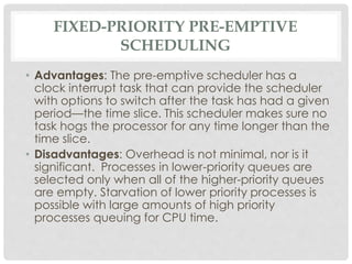 Process scheduling in Light weight weight and Heavy weight processes. | PPT