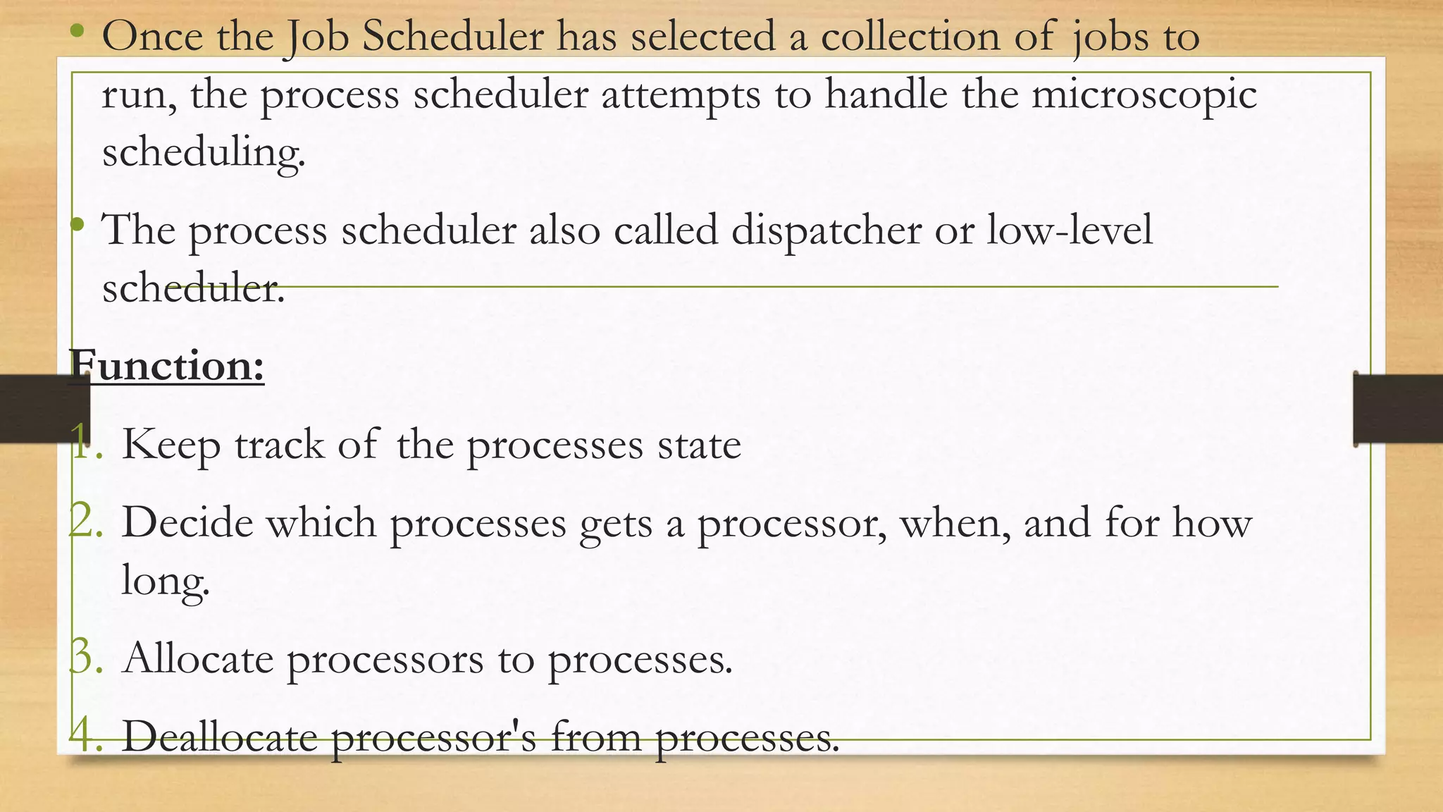 Process Scheduling | PPT