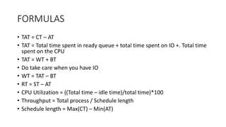 Process Scheduling Algorithms | Interviews | Operating system | PPT