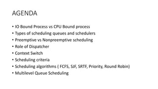 Process Scheduling Algorithms | Interviews | Operating system | PPT
