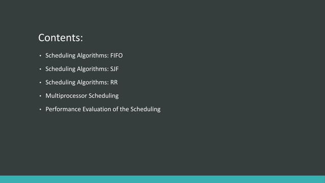 Process Scheduling Algorithms Pptx
