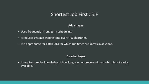 Process scheduling algorithms | PPTX | Operating Systems | Computer Software and Applications