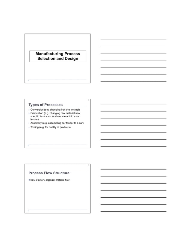 Manufacturing Process Selection and Design | PDF