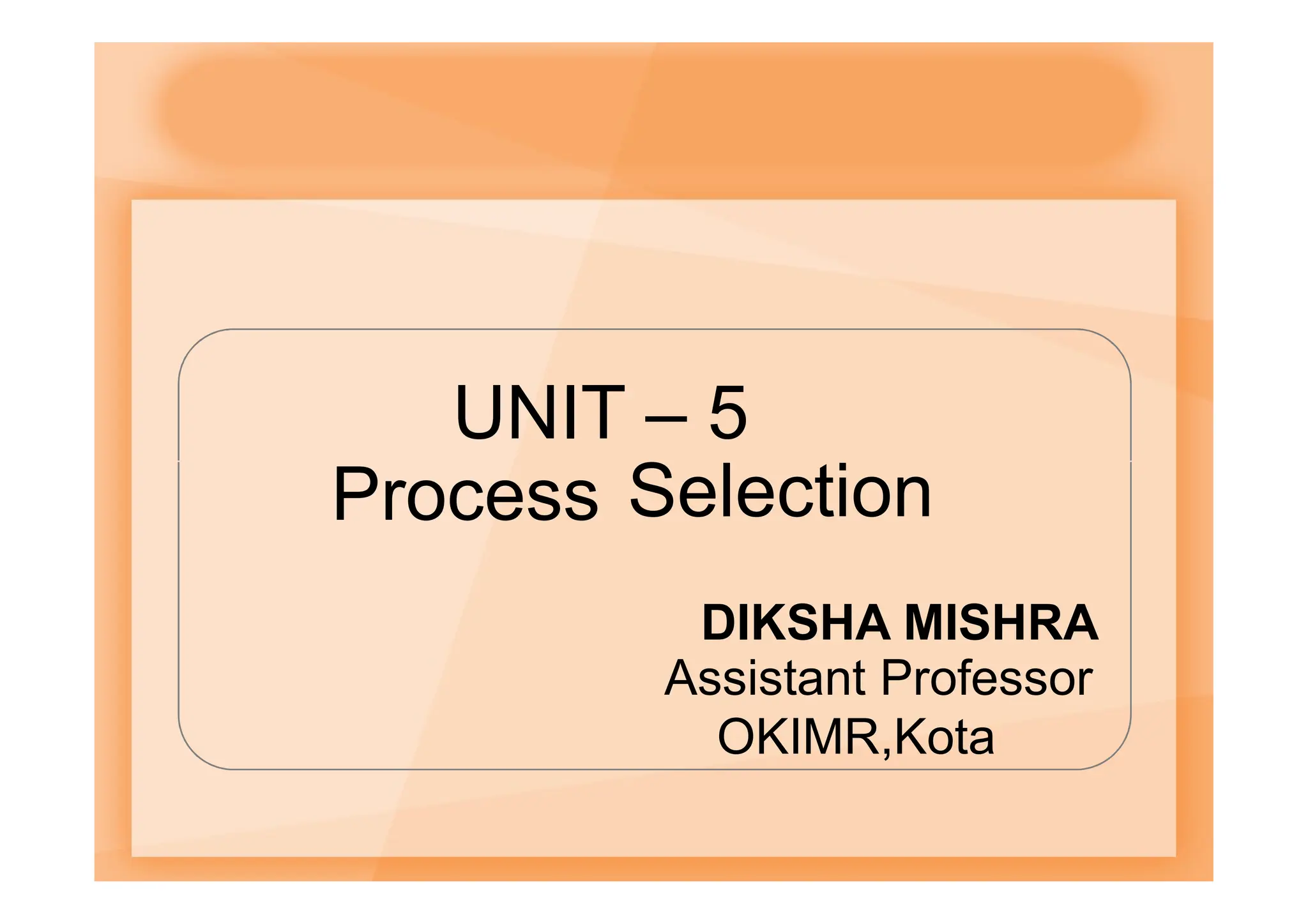 Operation management Process Selection .pptx