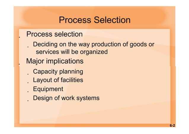 Operation management Process Selection .pptx