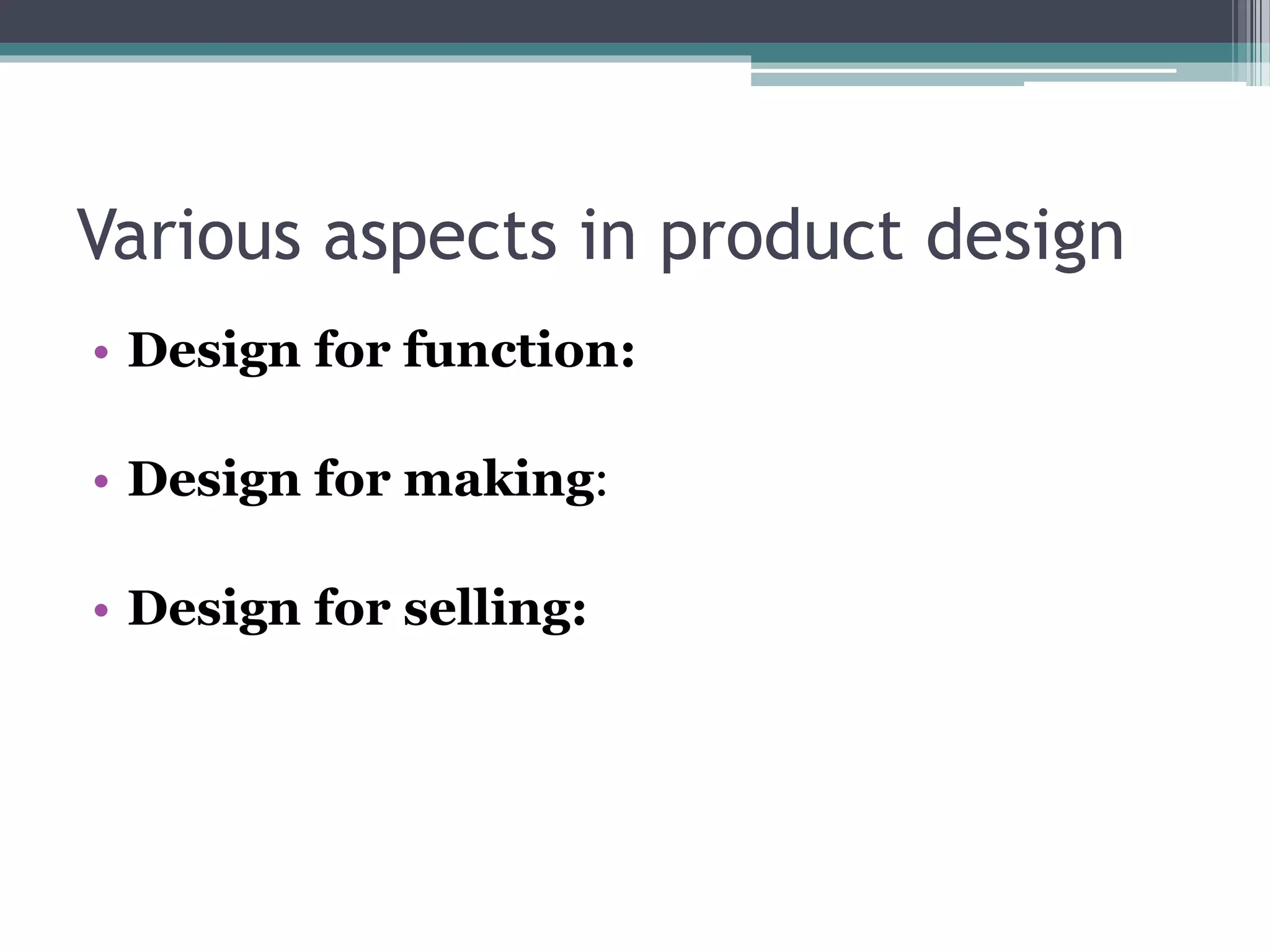 Process selection, design & analysis | PPTX