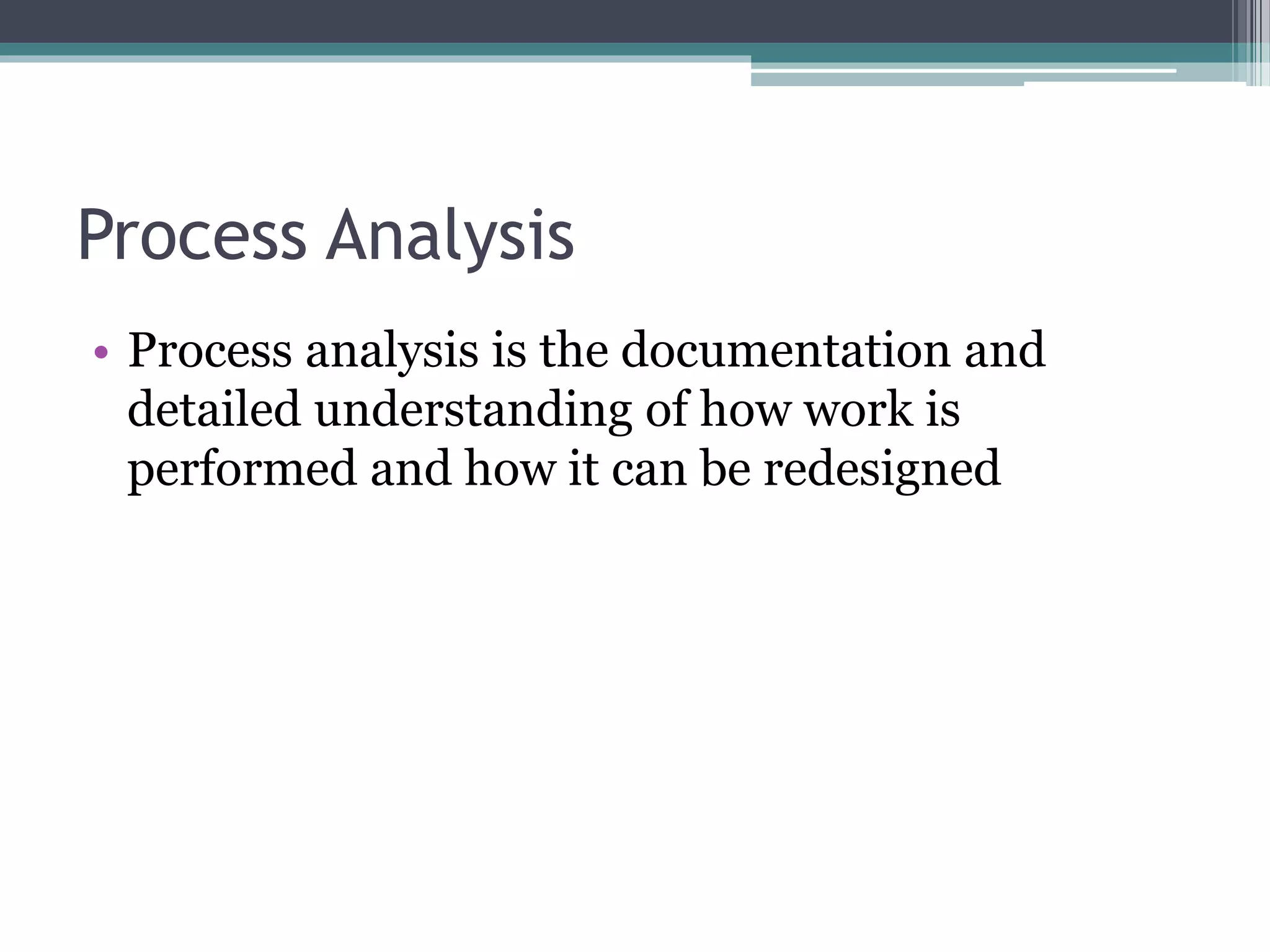 Process selection, design & analysis | PPTX