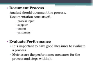 Process selection, design & analysis | PPTX