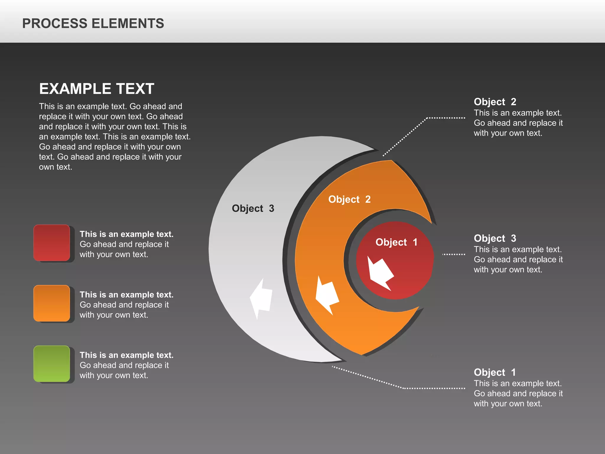 Process Stages Shapes Collection for PowerPoint by PoweredTemplate.com