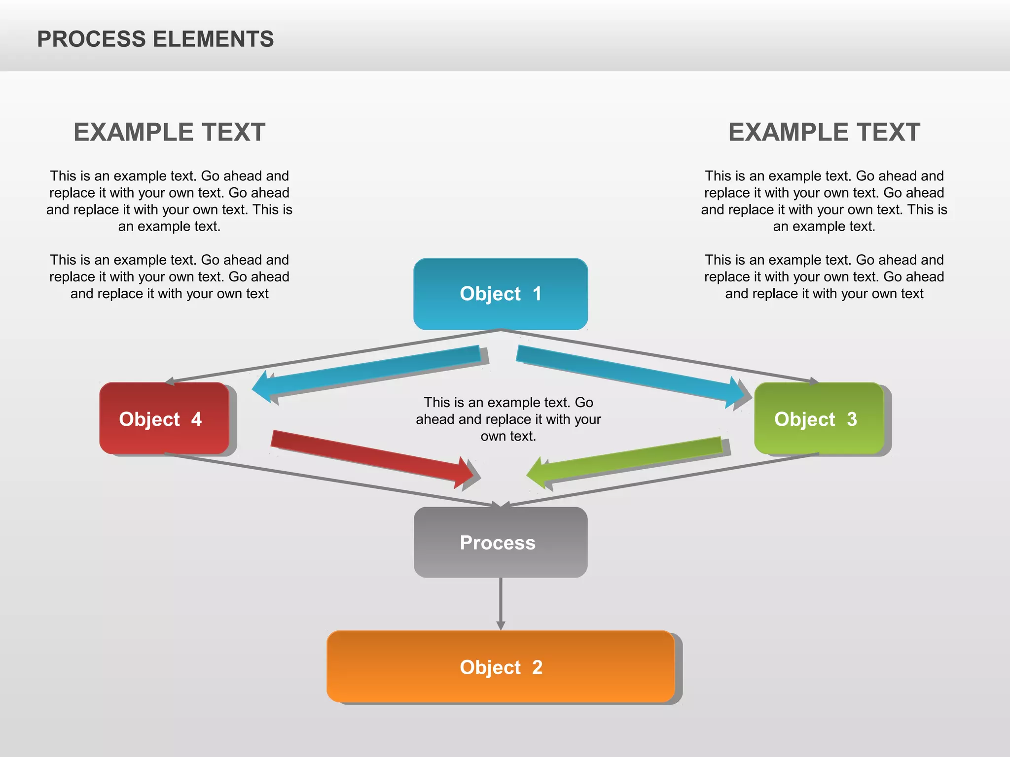 Process Stages Shapes Collection for PowerPoint by PoweredTemplate.com