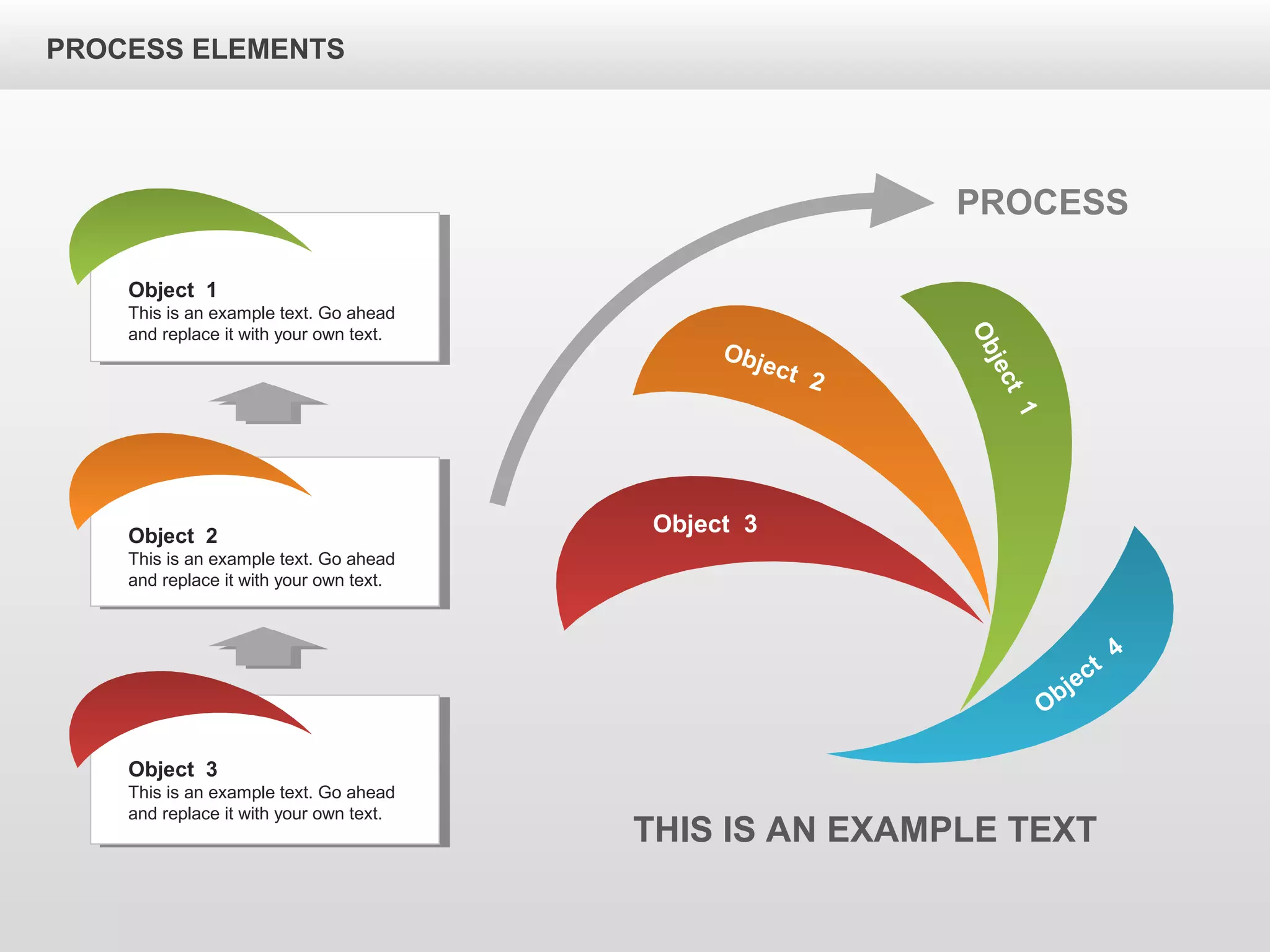 Process Stages Shapes Collection for PowerPoint by PoweredTemplate.com