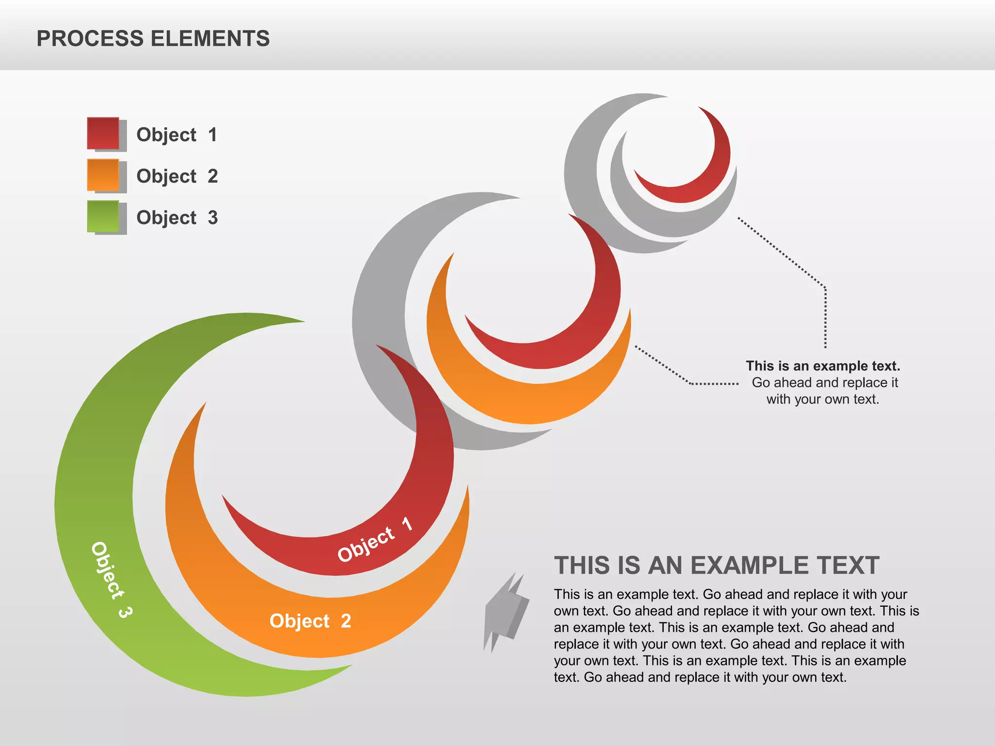 Process Stages Shapes Collection for PowerPoint by PoweredTemplate.com