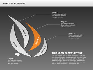 Process Stages Shapes Collection for PowerPoint by PoweredTemplate.com