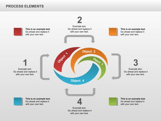 Process Stages Shapes Collection for PowerPoint by PoweredTemplate.com