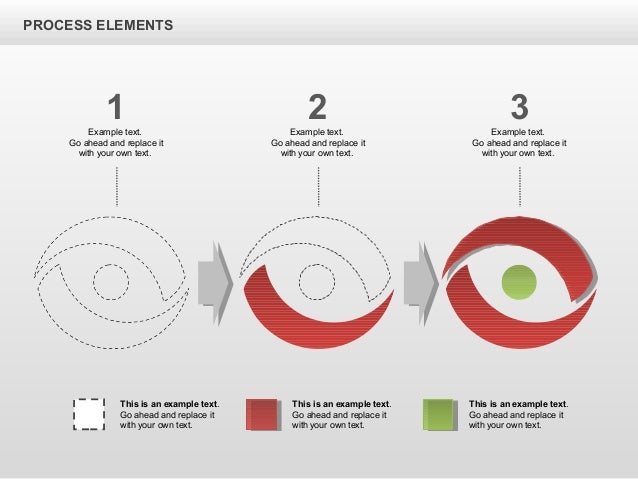 Process Stages Shapes Collection for PowerPoint by PoweredTemplate.com