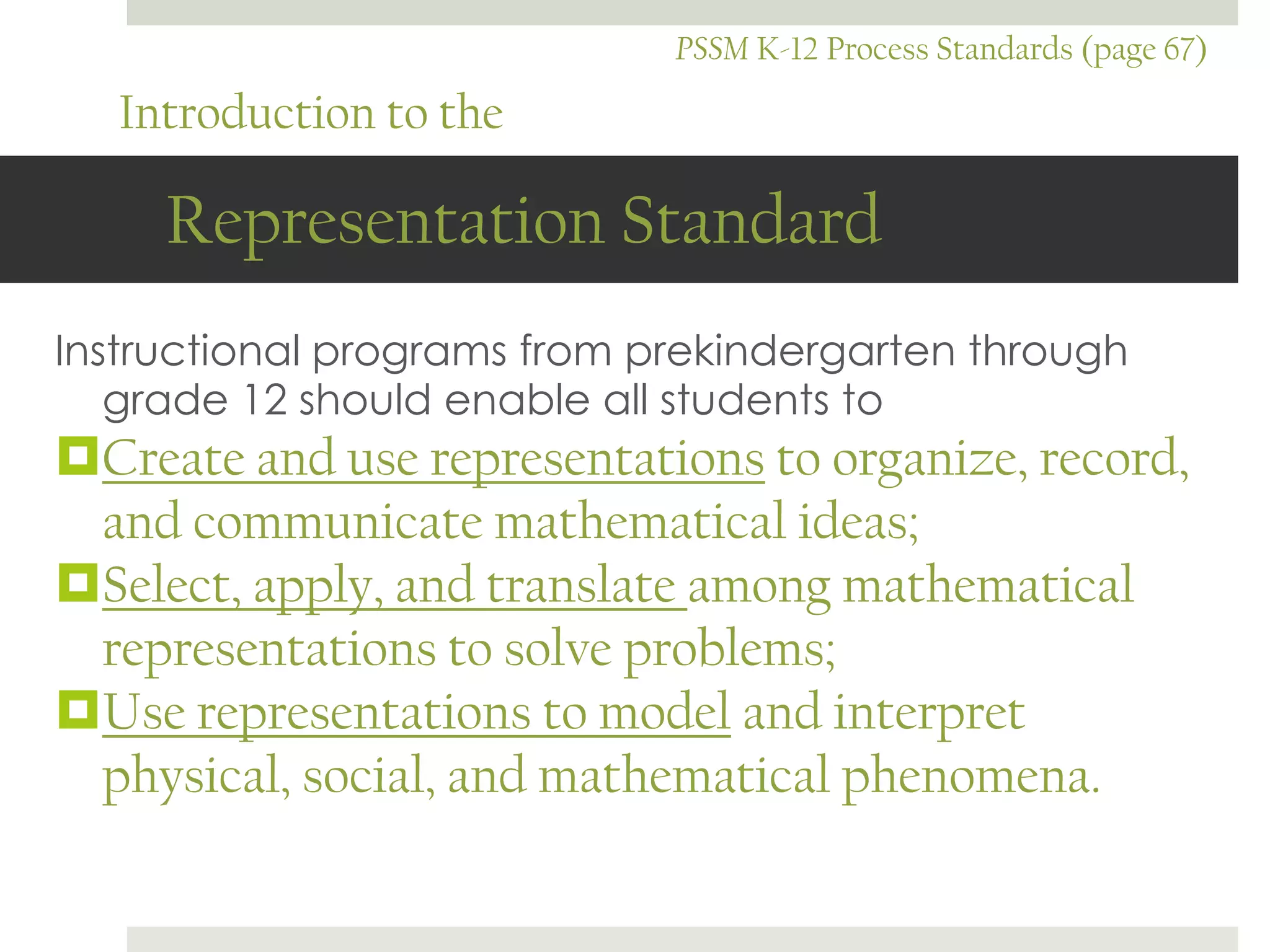 Mathematical Process Standards | PPTX