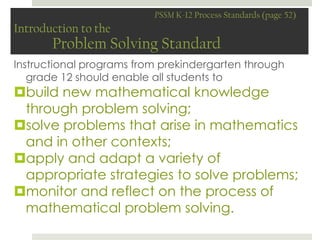 Mathematical Process Standards | PPTX