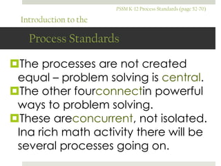 Mathematical Process Standards | PPTX