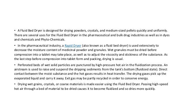 What is The Process, Structure and Working of a Rapid Dryer | PPTX