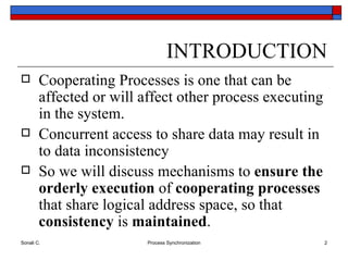 Process Synchronization | PPT | Operating Systems | Computer Software and Applications